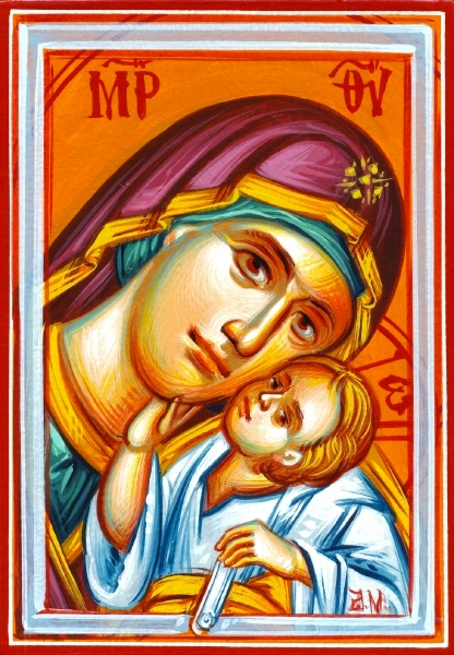 [3024] [18Χ13] ΠΑΝΑΓΙΑ, ΓΛΥΚΟΦΙΛΟΥΣΑ | Δημήτριος Μιχαήλ Μεμάκης ο ...